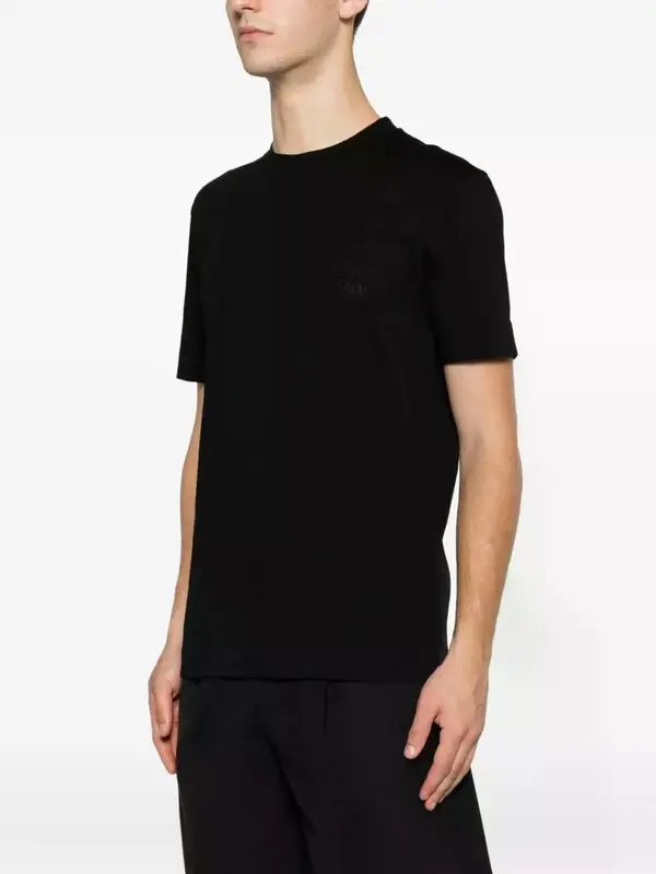 Emporio Armani Logo-embroidered T-shirt