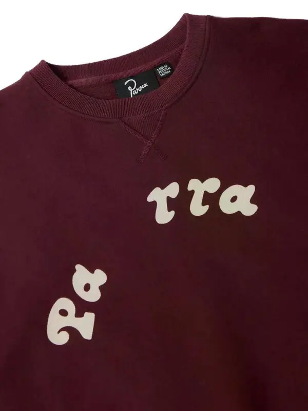 PARRA Gasoline Crew-neck Sweatshirt - Red
