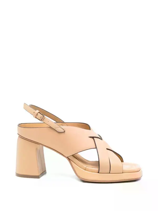 BRUNO PREMI Crossover Strap Slingback Sandals