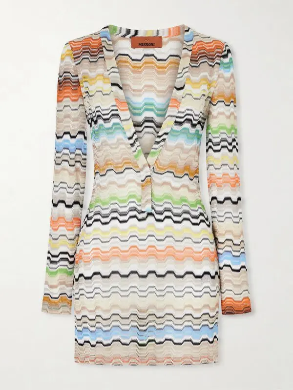 Missoni Striped Crochet-knit Coverup - Multi