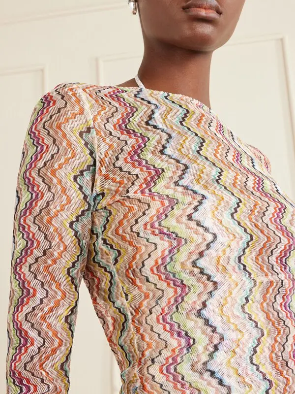 Missoni Striped Mesh Coverup
