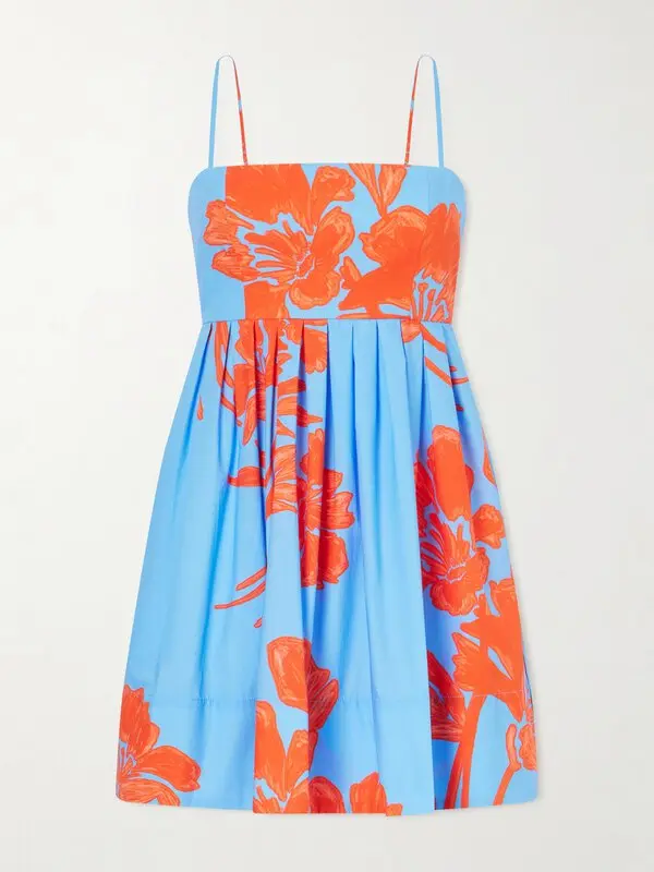 Cara Cara Leo Floral-print Cotton-poplin Midi Dress - Multi