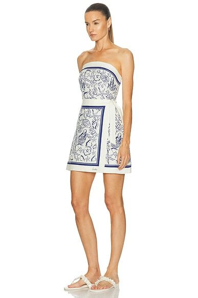 Simkhai Darbie Mini Dress - Blueberry Multi