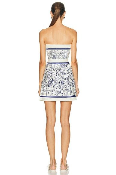 Simkhai Darbie Mini Dress - Blueberry Multi