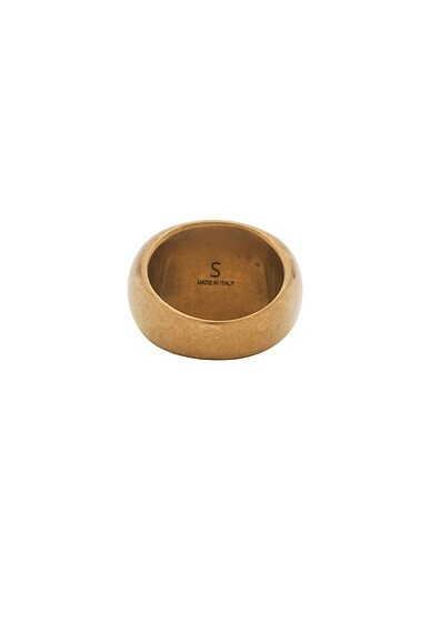 Dries Van Noten Gold-tone Brass Ring With Stone - Black