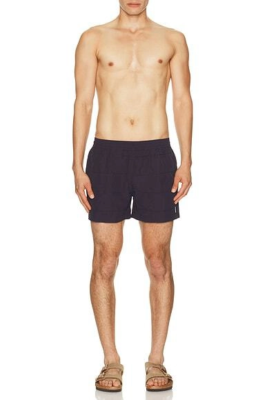 AUTO-REPLY Sebastian Swim Trunk - Grid Storm