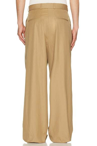Dries Van Noten Wide Leg Belted Cotton Trousers