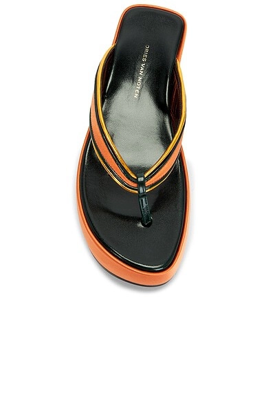 Dries Van Noten Platform Sandal - Rust