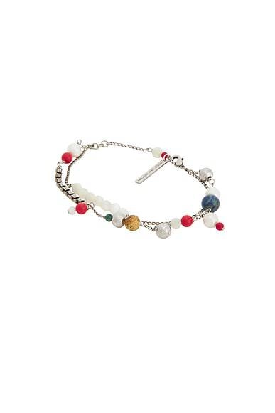 Dries Van Noten Freshwater Pearl And Semiprecious Stone Bracelet - Multi