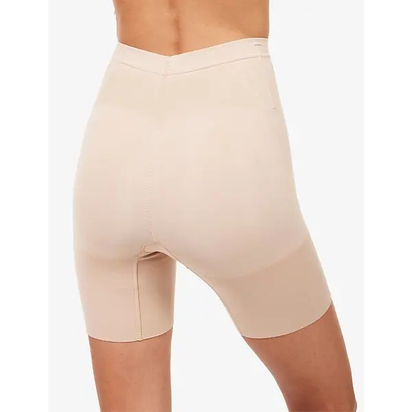 Spanx Sculpt™ Gofigure Mid-thigh Stretch-woven Shorts - Chai