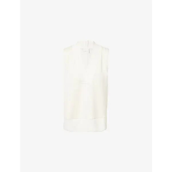 Varley Freida V-neck Knitted Tank Top - Pristine
