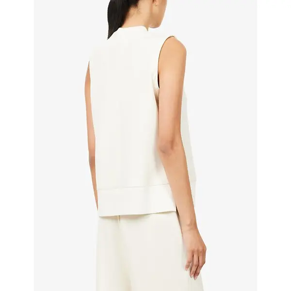 Varley Freida V-neck Knitted Tank Top - Pristine
