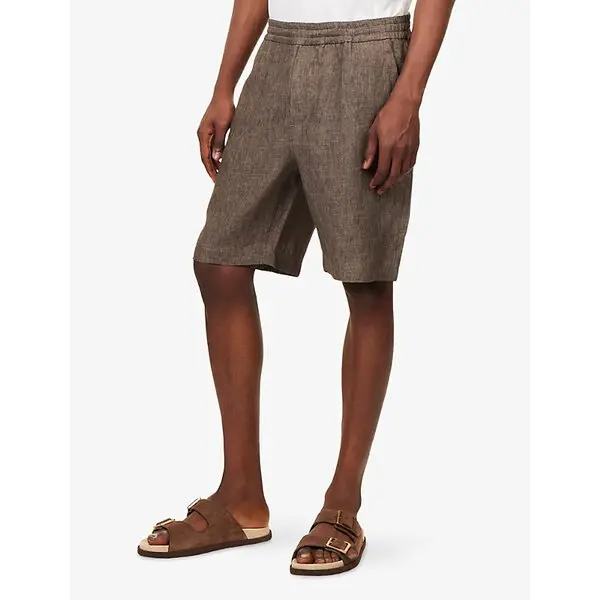 Sunspel Relaxed Fit Linen Drawstring Shorts