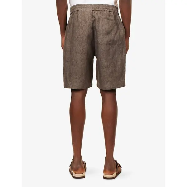 Sunspel Relaxed Fit Linen Drawstring Shorts