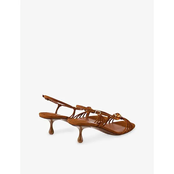 JIMMY CHOO Lova 50 Suede Heeled Sandals