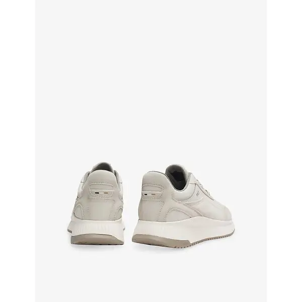 BOSS Running Suede Trainers - Open White