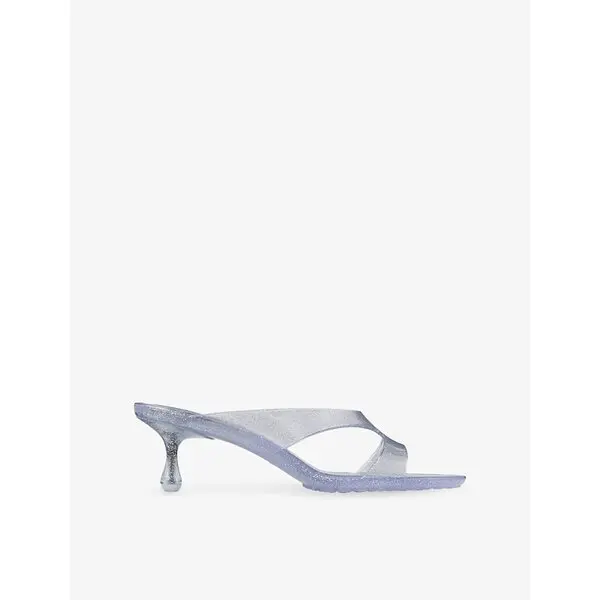 JIMMY CHOO Jelly Drop 50 Jelly Sandals - Silver
