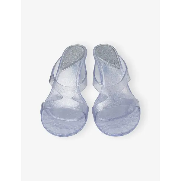 JIMMY CHOO Jelly Drop 50 Jelly Sandals - Silver