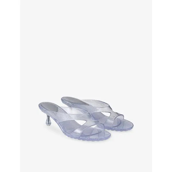 JIMMY CHOO Jelly Drop 50 Jelly Sandals - Silver