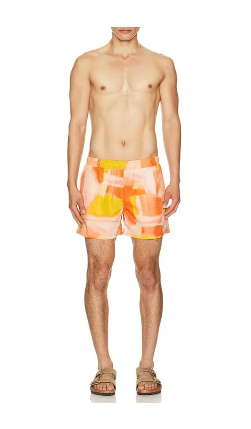AUTO-REPLY Printed Sebastian Swim Trunk - Orange