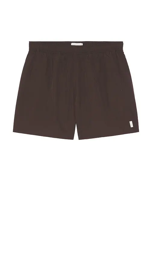 AUTO-REPLY Solid Swim Trunk - Brown