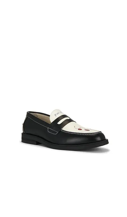 DUKE + DEXTER Wilde Cherry Penny Loafer In . Also