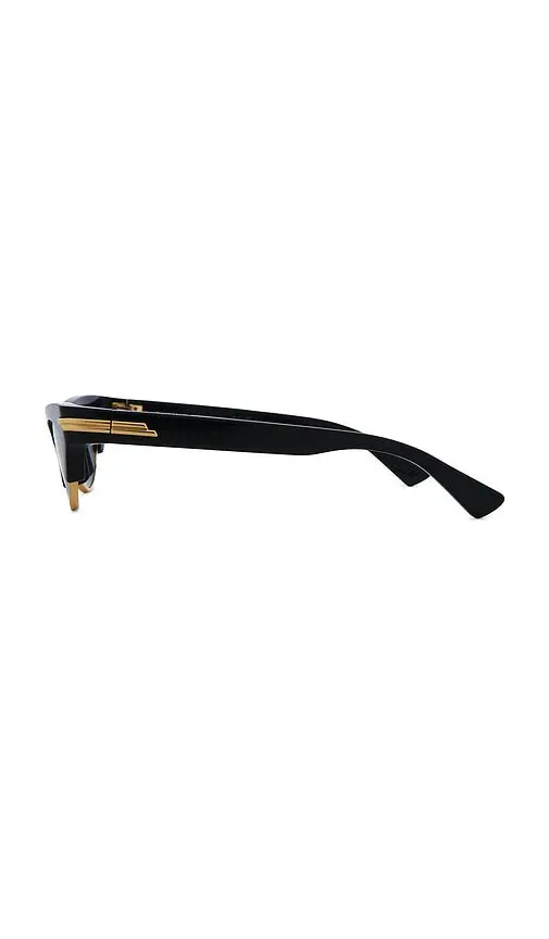 Bottega Veneta Bold Ribbon Cat Eye Sunglasses - Black