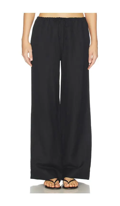 LOVERS AND FRIENDS Lexa Linen Trouser - Black