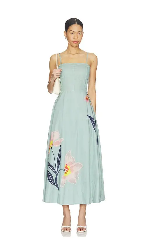 CLEOBELLA Riley Ankle Dress - Sage