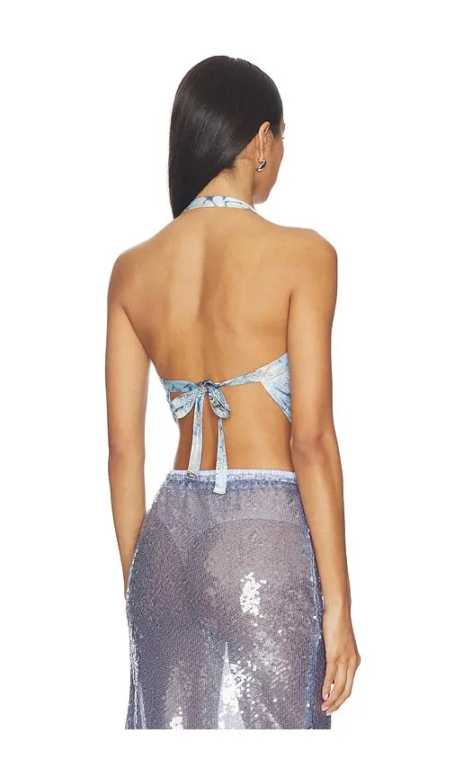 I.AM.GIA Sasha Halterneck Top With Metal Stud Details