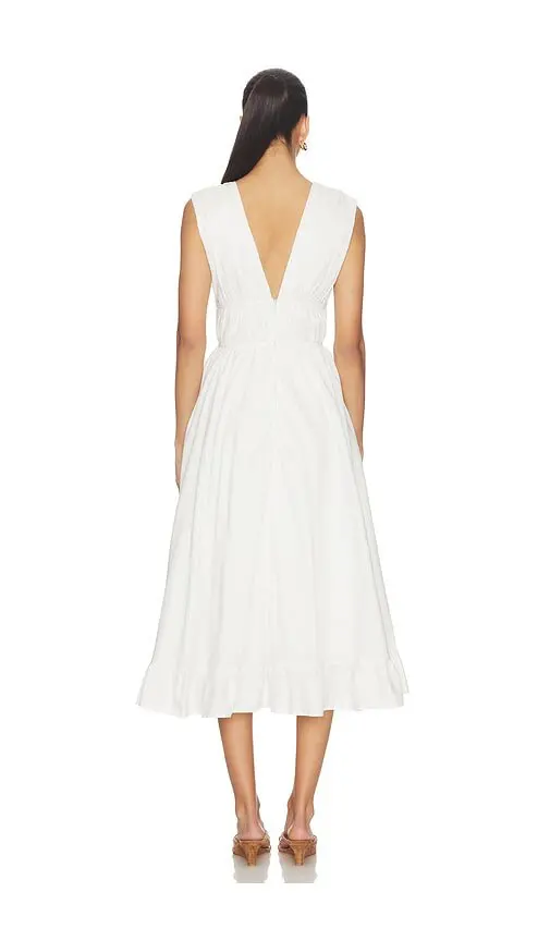 Peixoto Ava Midi Dress - White