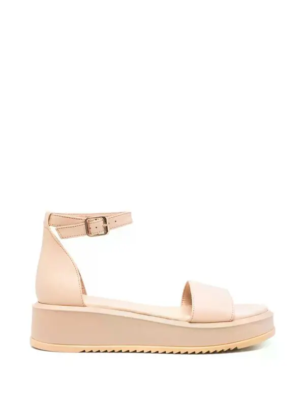SERGIO MORETTI FIRENZE Ankle-strap Platform Sandals - Neutrals