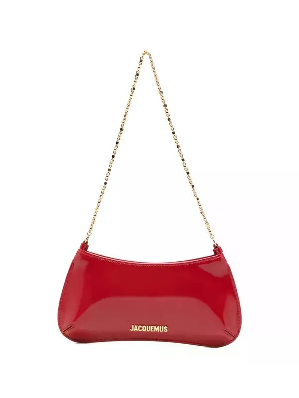 Jacquemus Logo-plaque Chain-link Shoulder Bag - Red