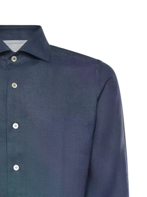 Eleventy Linen Shirt - Blue
