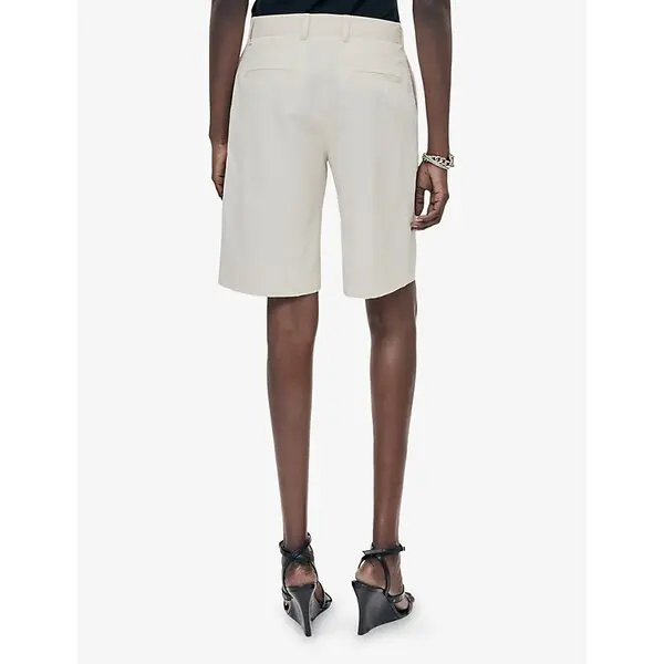 The Kooples Linen-blend Bermuda Shorts