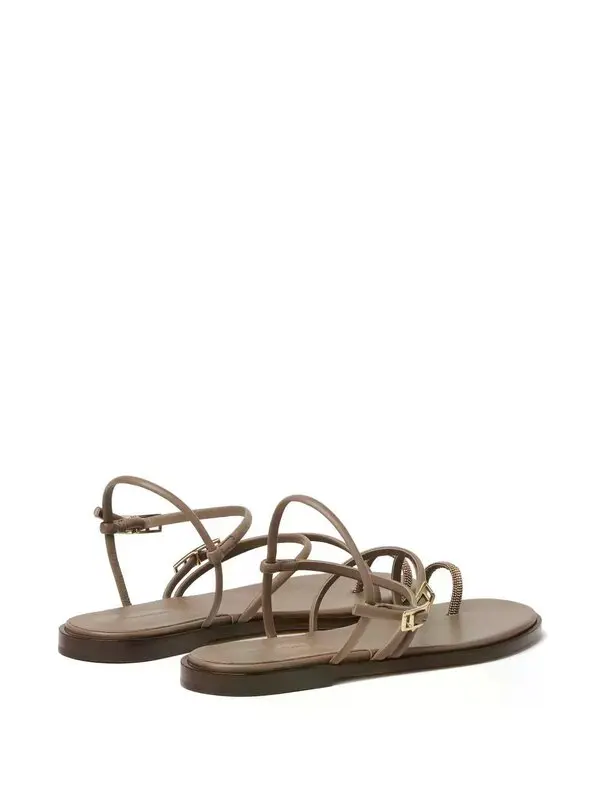 Fabiana Filippi Leather Flat Sandals