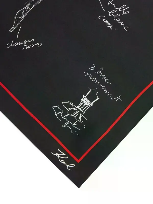 Karl Lagerfeld K/ballet Silk Scarf