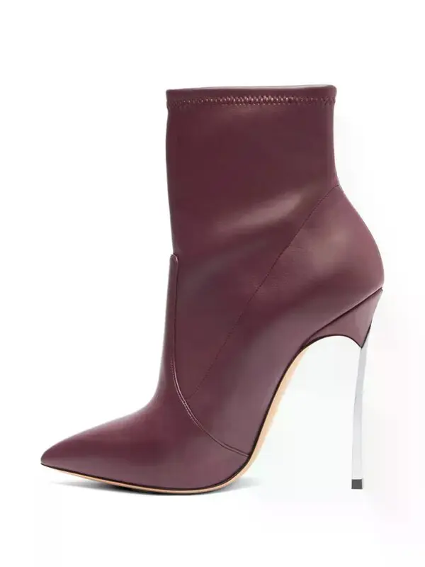 Casadei Blade Pointed-toe Stiletto Ankle Boots - Red