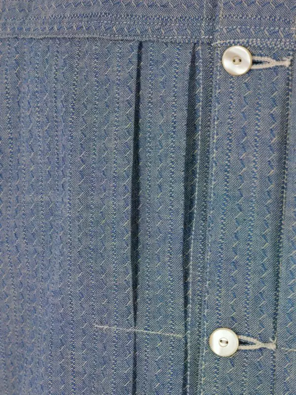 TAIGA TAKAHASHI Pleated Herringbone Jacket