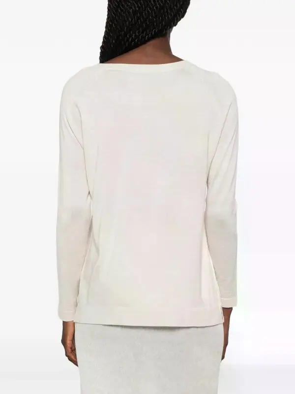 PUROTATTO Raglan Sleeve Fine Knit Sweater