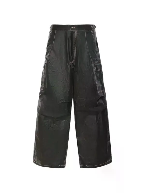 PDF Contrast Stitch Cargo Pants