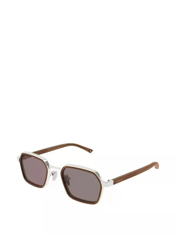 Gucci Geometric Frame Sunglasses
