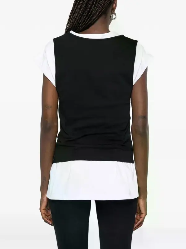 LII Layered Design Cap-sleeve T-shirt