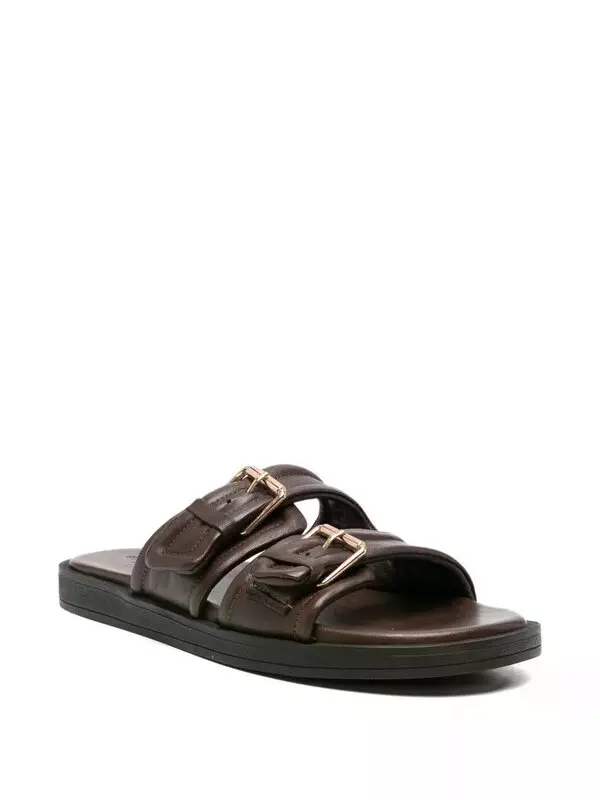 SERGIO MORETTI FIRENZE Buckle-fastening Sandals - Brown