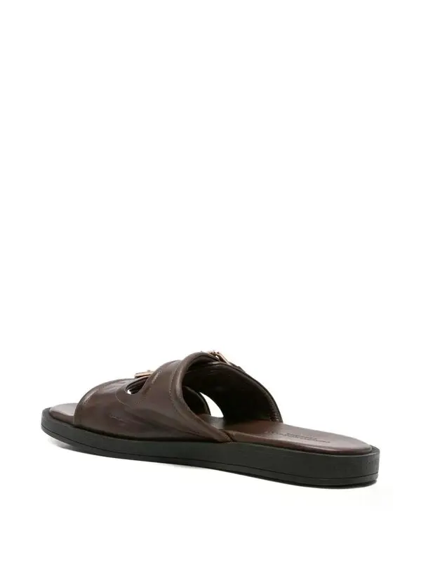 SERGIO MORETTI FIRENZE Buckle-fastening Sandals - Brown