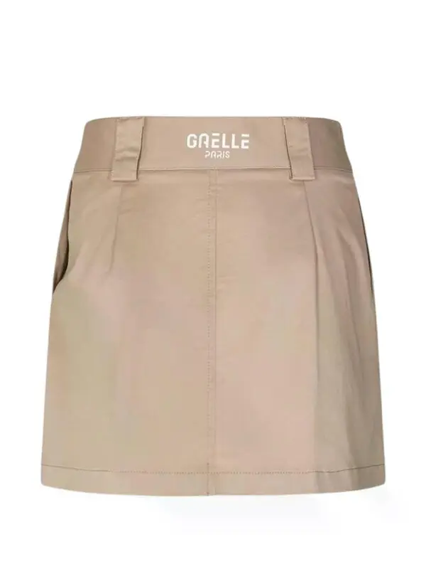 GAELLE Pleated Mini Skirt With Rope Detail