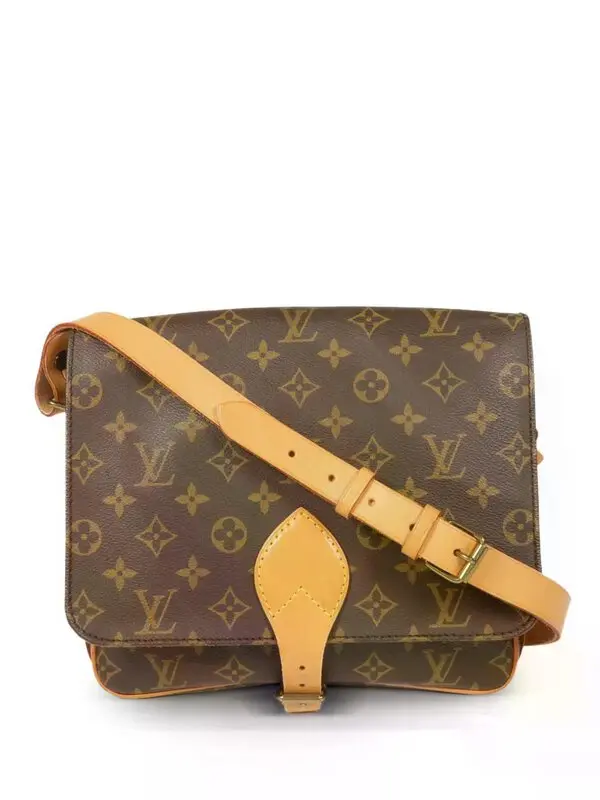 LOUIS VUITTON Monogram Cartouchiere Shoulder Bag - Brown