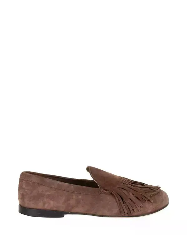 JVAM Suede Loafers With Fringe Detail