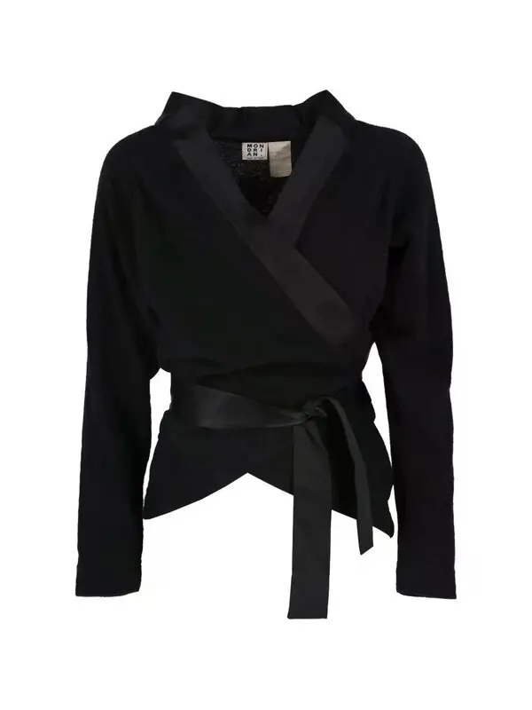 MONDRAIN Belted Wrap Cardigan