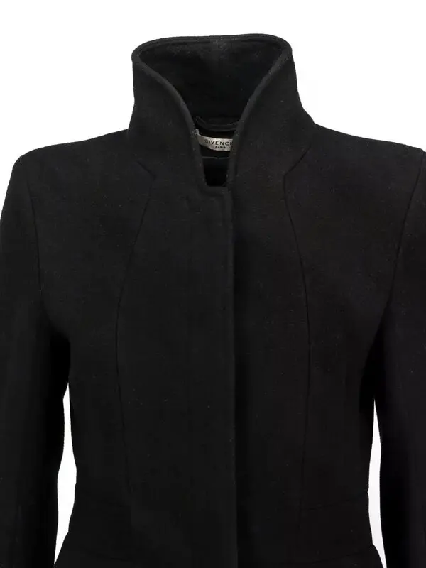 Givenchy Peplum-waist Funnel-neck Coat